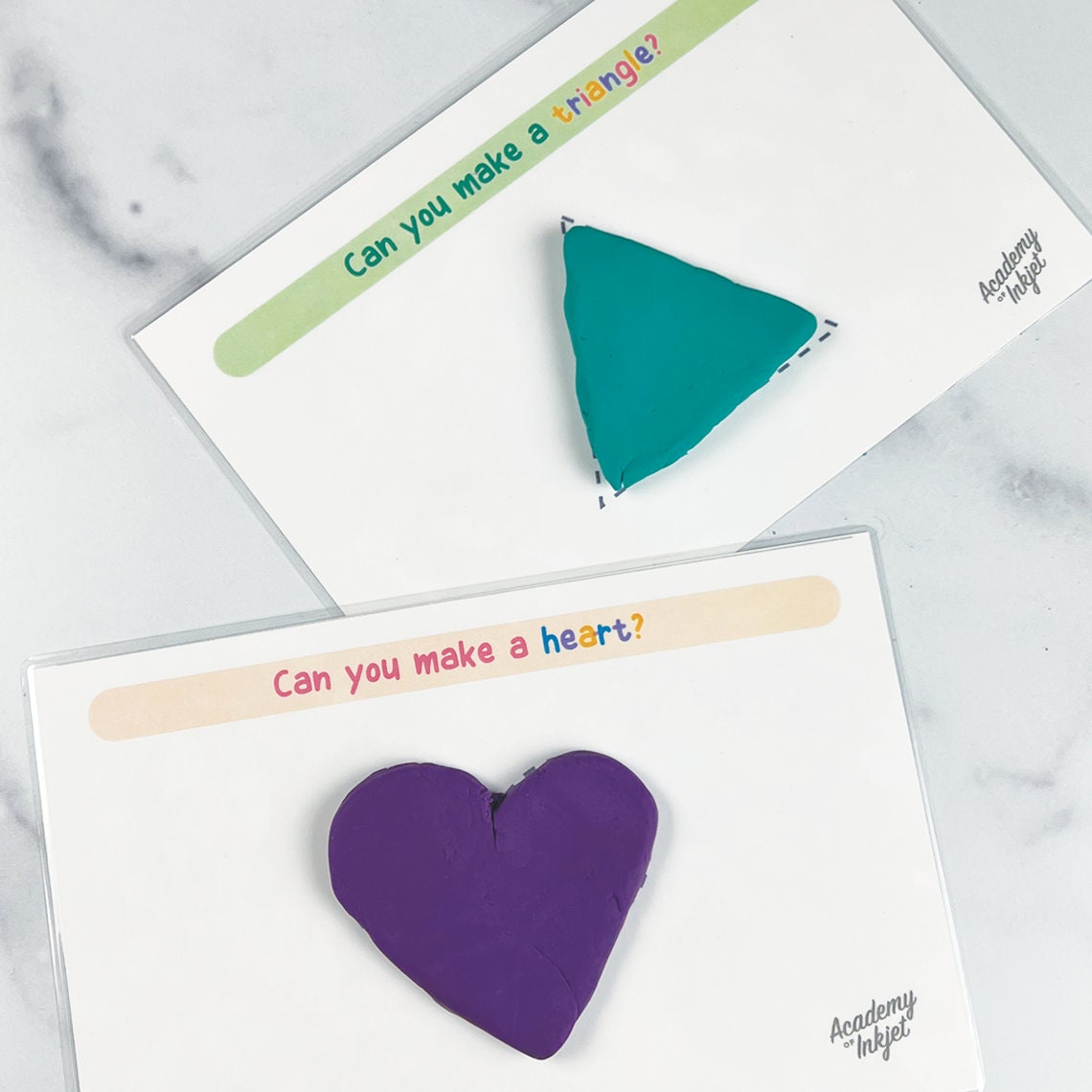 Shapes Playdough Mats, Printable Play-doh Activity, Montessori Learning ...