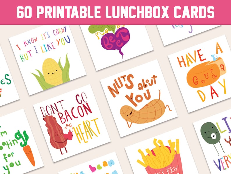 Printable Lunchbox Cards | Positive Notes | Inspiring Notes for Kids ...