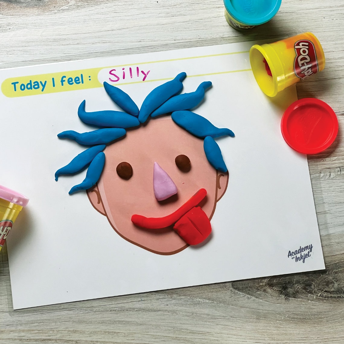 Emotion Playdough Mats, Printable Play-doh Activity, Montessori ...