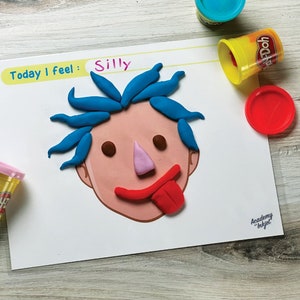 Emotion Playdough Mats, Printable Play-doh Activity, Montessori ...