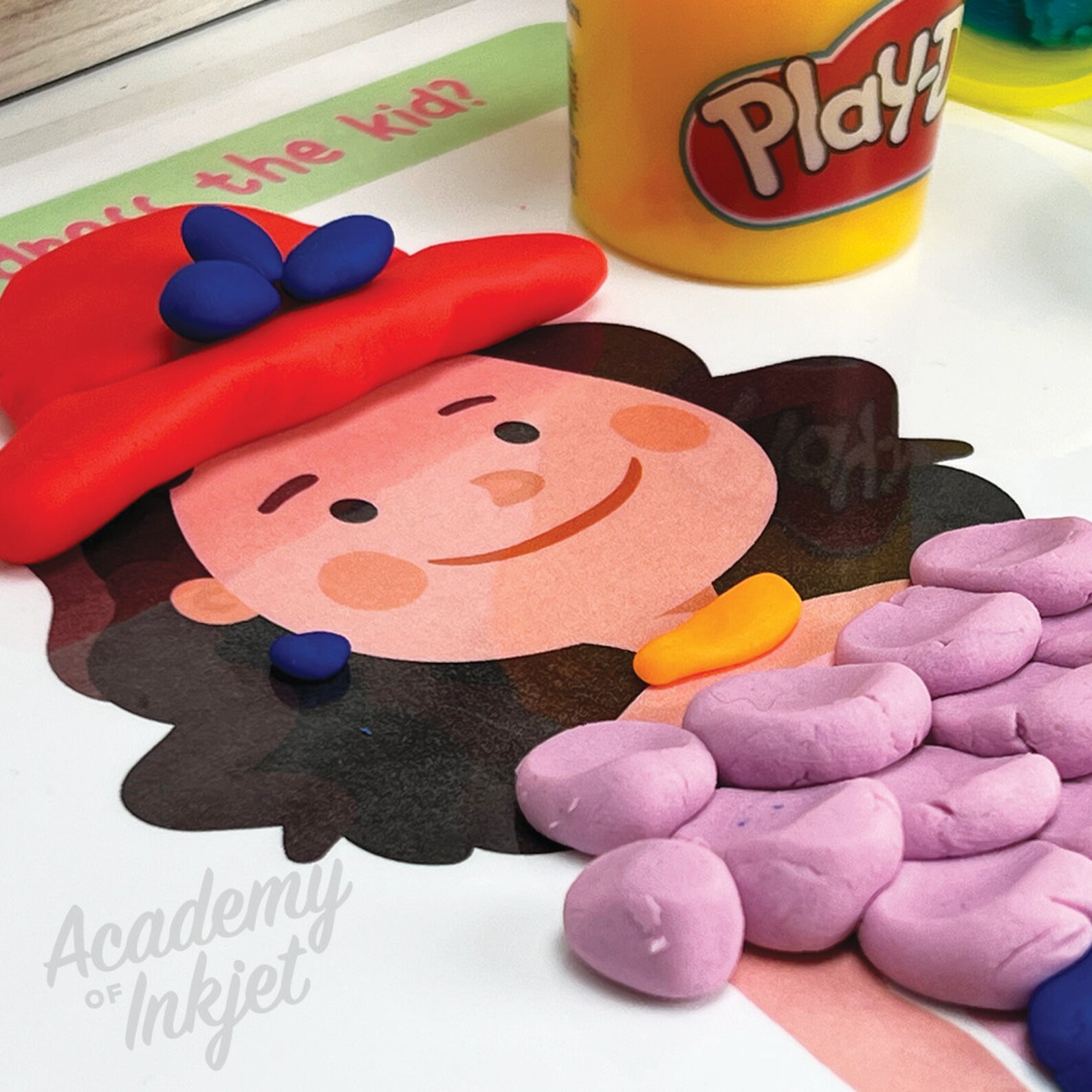 Body Playdough Mats, Printable Play-doh Activity, Montessori Learning ...