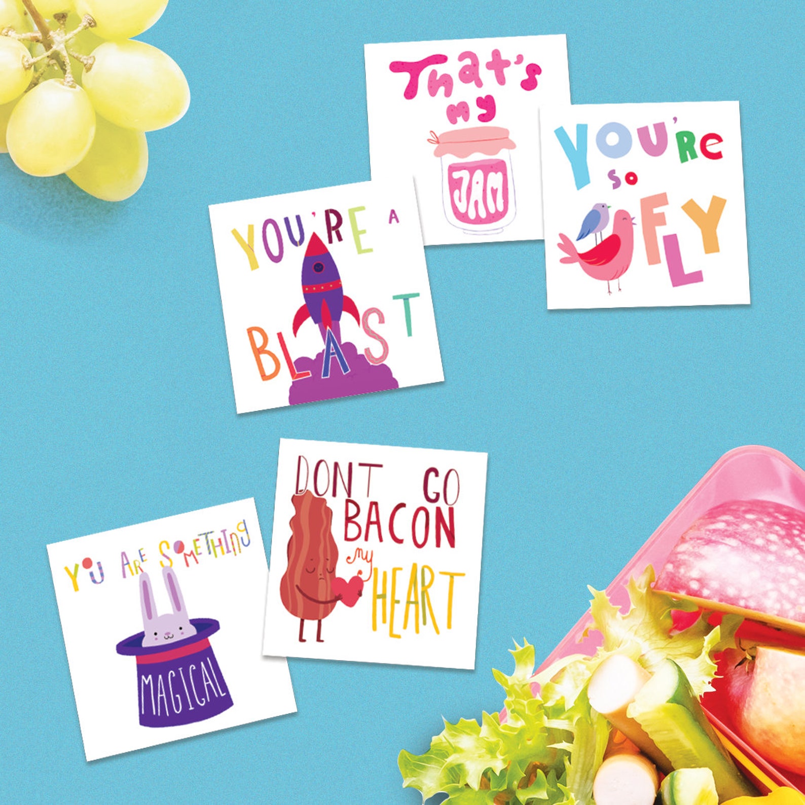Printable Lunchbox Cards | Positive Notes | Inspiring Notes for Kids ...