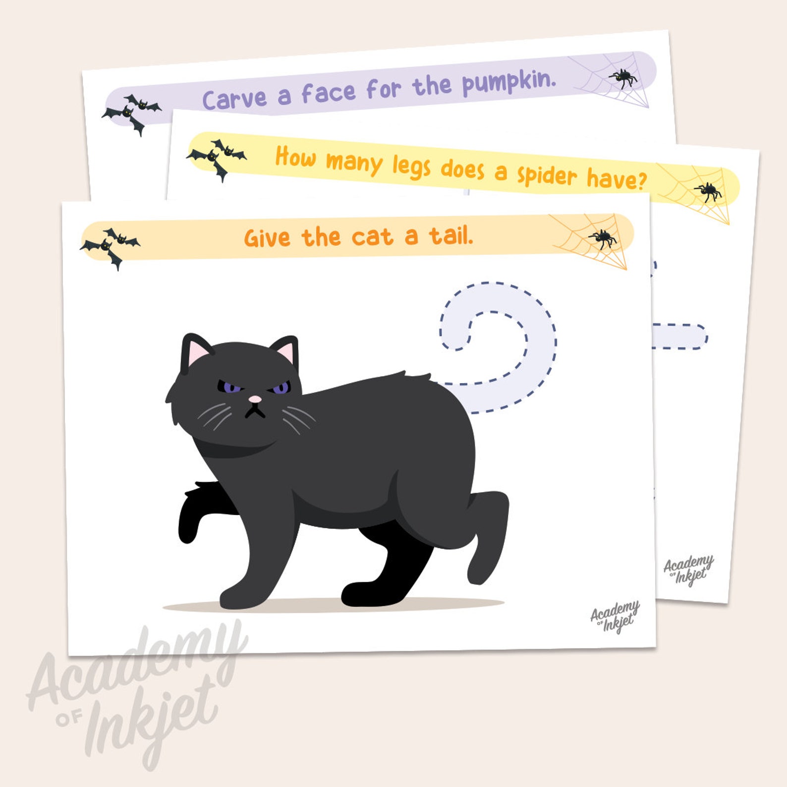 Halloween Playdough Mats, Spooky Printable Play-doh Activity, Preschool ...