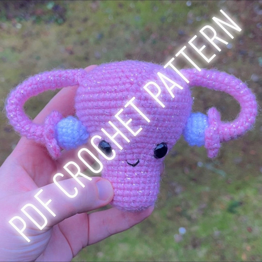 Uterus Crochet Pattern, Period Plushie Crochet Pattern, Amigurumi ...