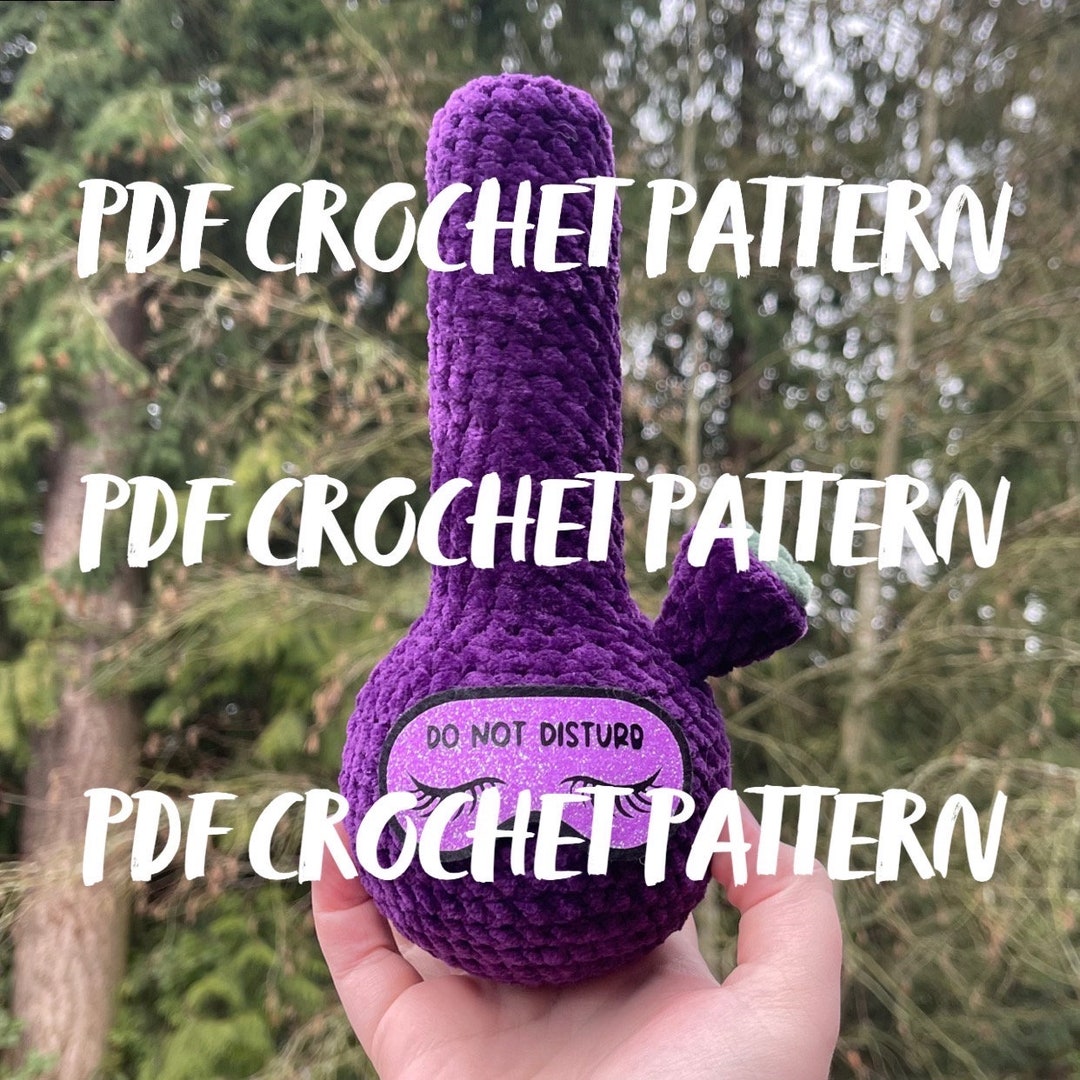 Water Pipe Crochet Pattern 420 Crochet Mary Jane Crochet - Etsy