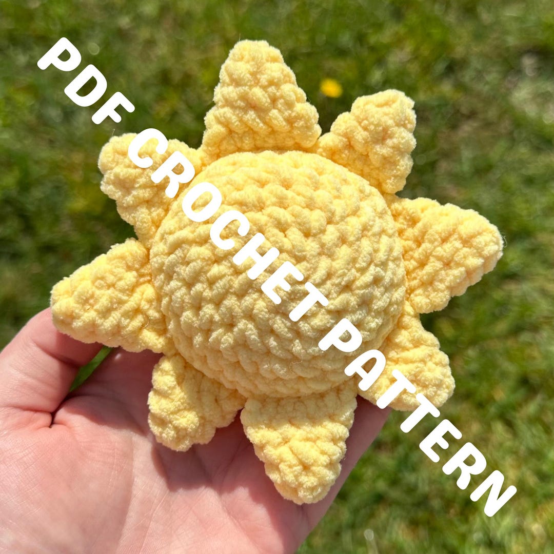No Sew Mini Sun Crochet Pattern, Summer Crochet Pattern, Solstice ...
