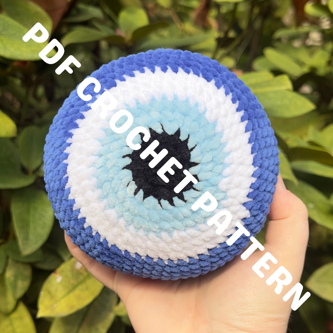 No Sew Evil Eye Crochet Pattern, Mal De Ojo Crochet Pattern, Amigurumi ...