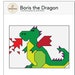 Boris the Dragon Quilt Pattern - Etsy