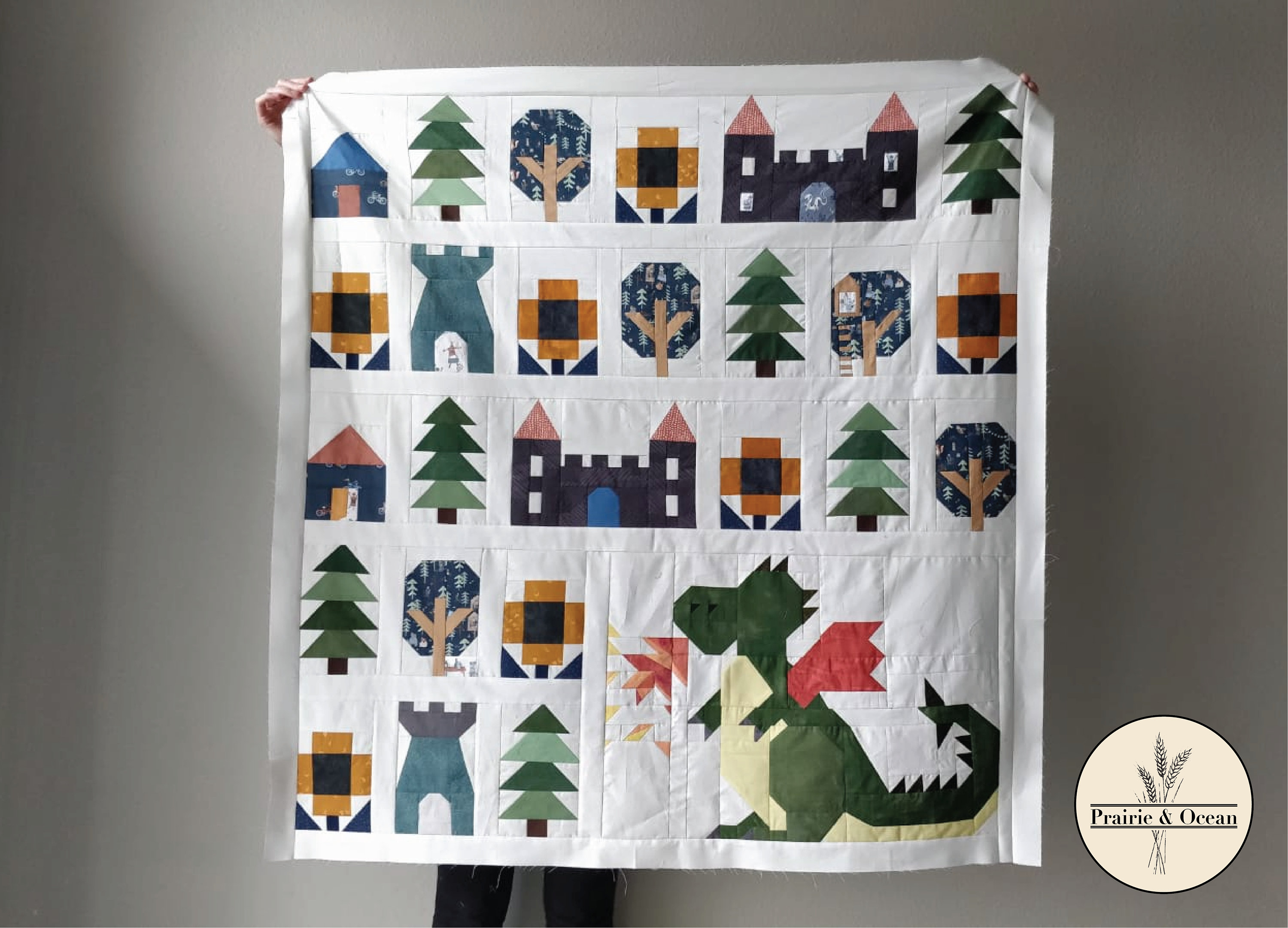 Boris the Dragon Quilt Pattern - Etsy