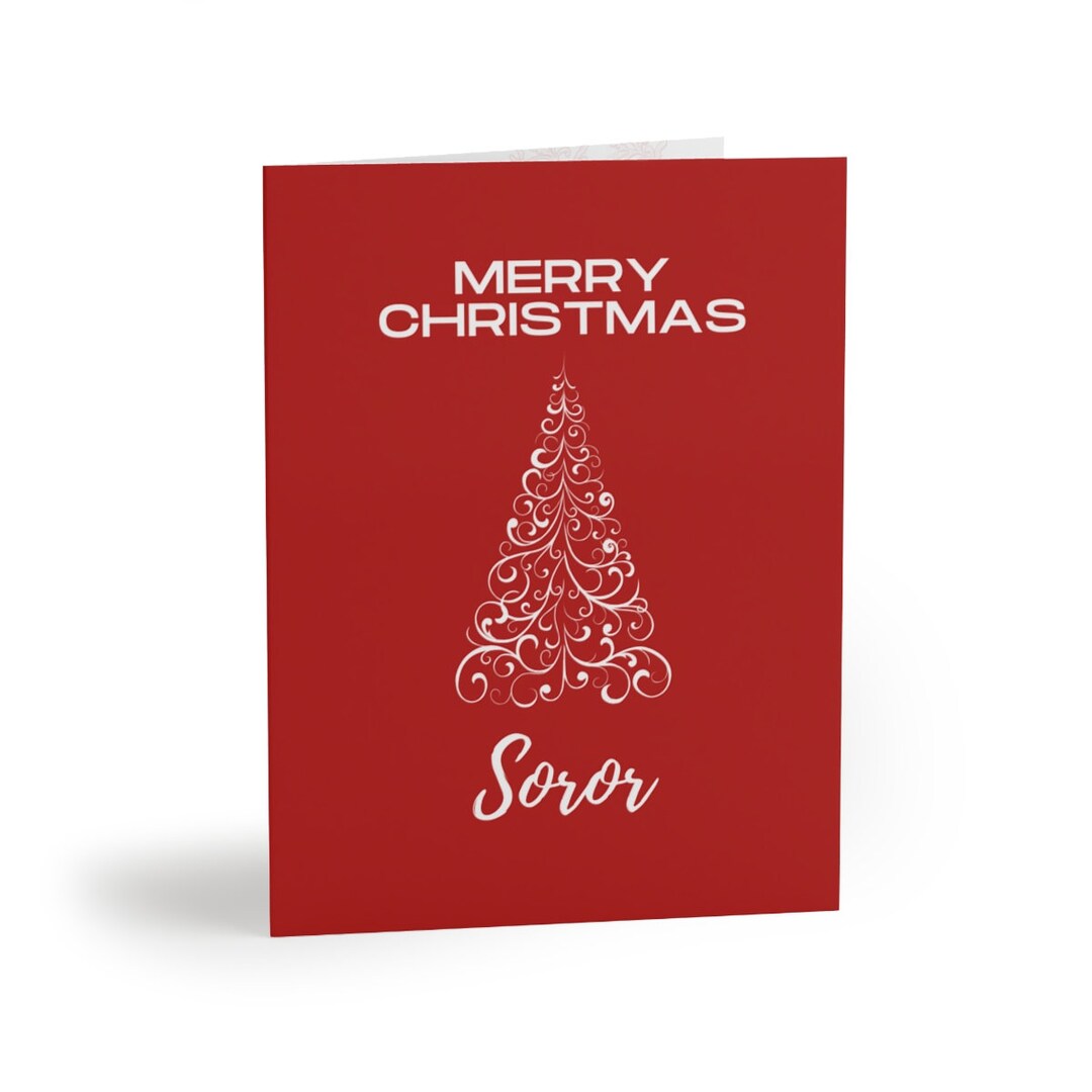 Merry Christmas, Soror! Greeting Cards (8 Pack With Envelopes) | DST ...