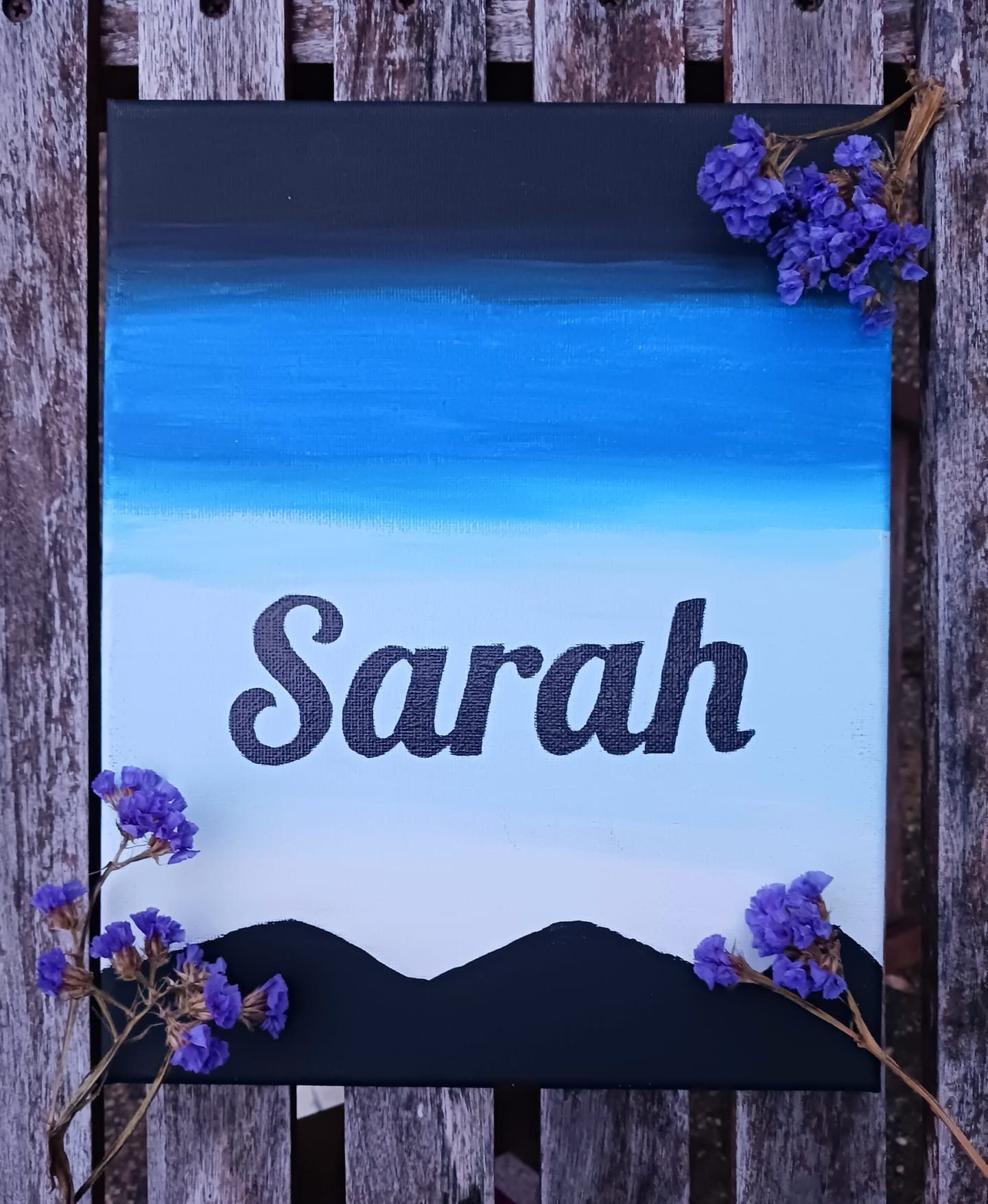 Personalized Name Painting Acrylic Paint Handmade Home - Etsy