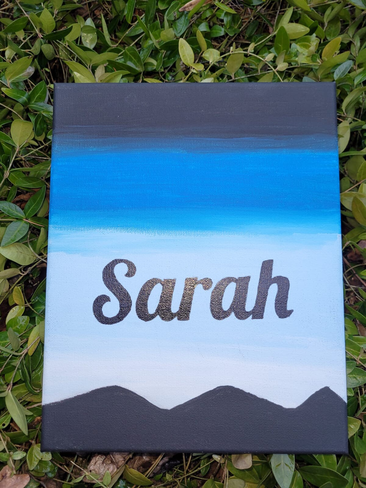 Personalized Name Painting Acrylic Paint Handmade Home - Etsy