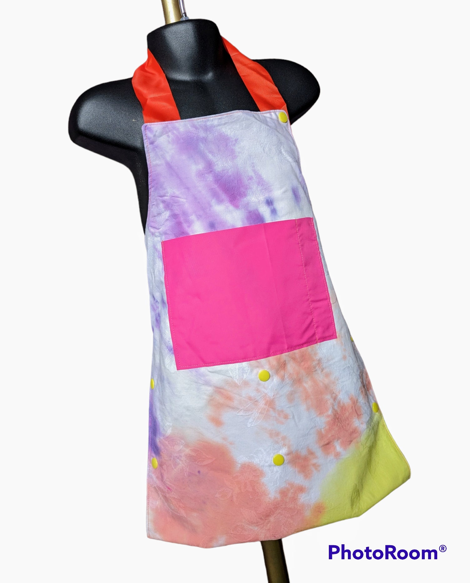 Handmade Child's Adjustable Apron Rainbow Tye Dye Apron - Etsy UK