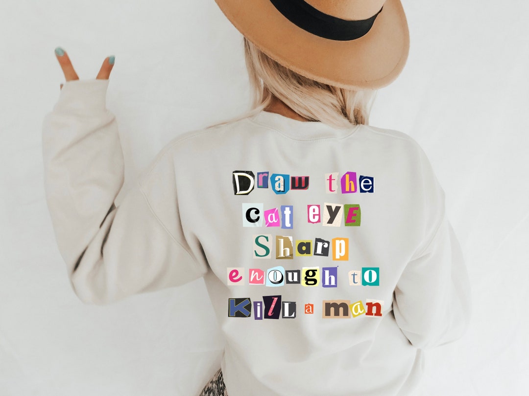 Taylor Swift Midnights Sweater, Oversized Swiftie Crew, Aesthetic ...