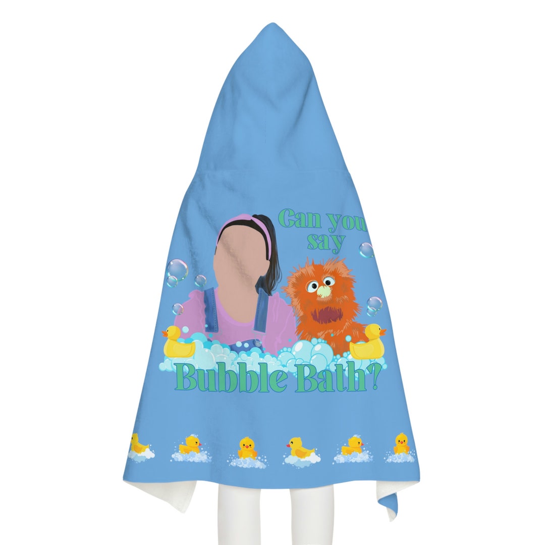 Ms. Rachel Bubble Bath Youth Hooded Towel, Ms. Rachel Towel, Ms. Rachel ...