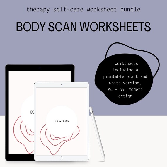 Body Scan Therapy Worksheets Therapy Worksheet Bundle - Etsy