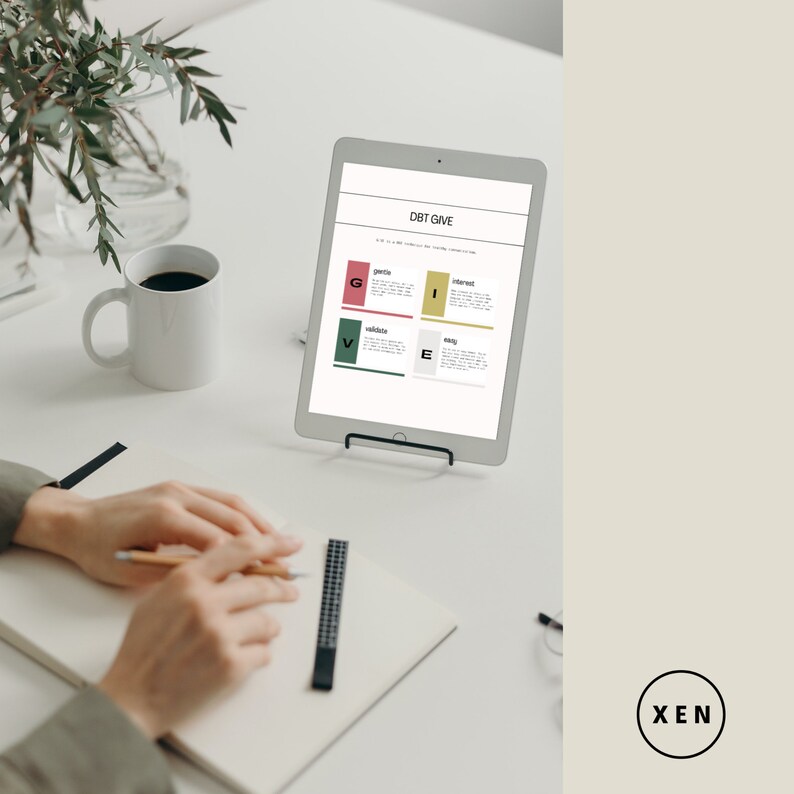 Dbt Worksheet Bundle, Printable Worksheets, Dbt Infographics, Tipp ...