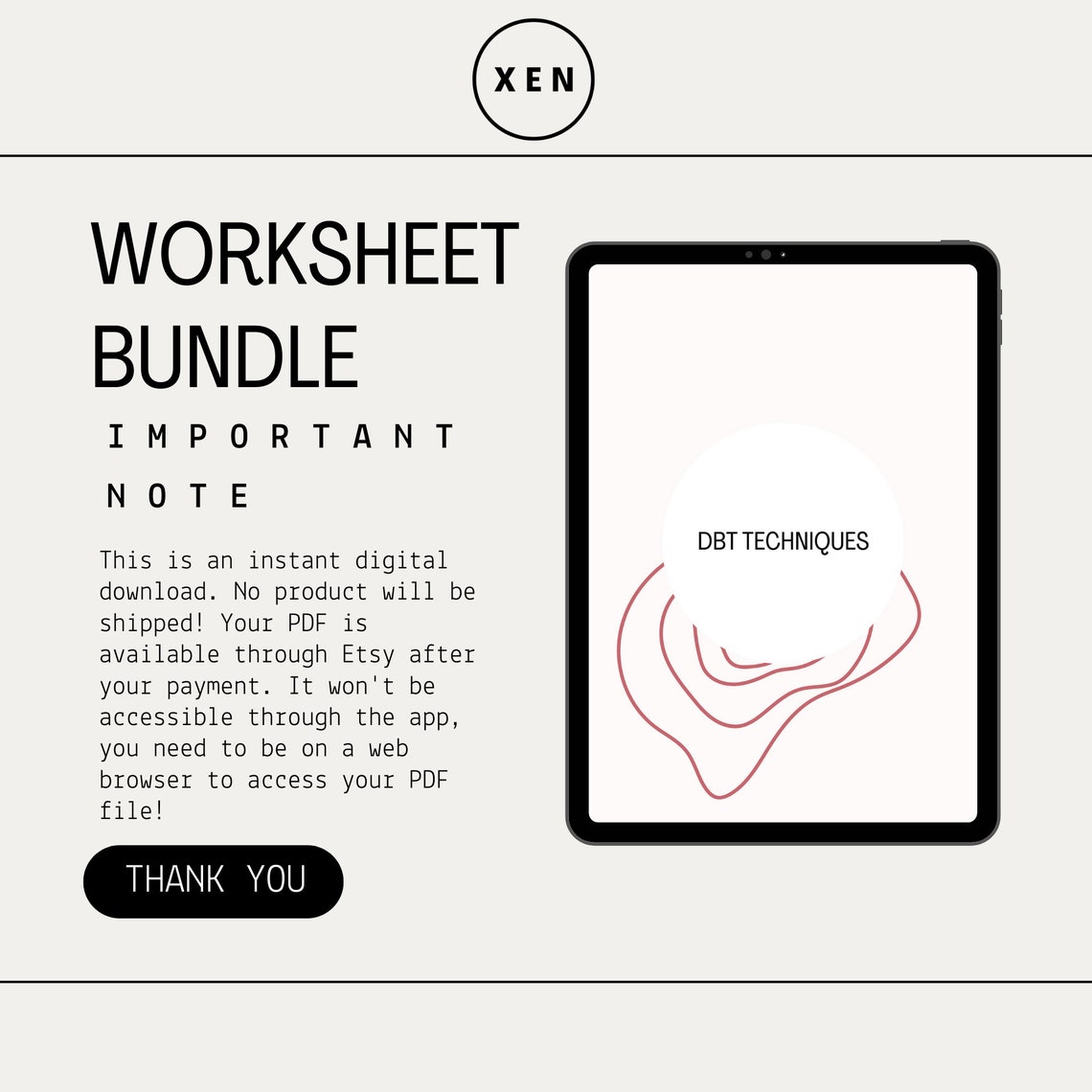 Dbt Worksheet Bundle, Printable Worksheets, Dbt Infographics, Tipp ...