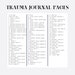 Trauma Journal, Therapy Worksheets, Bundle, Self Help, Self Care ...