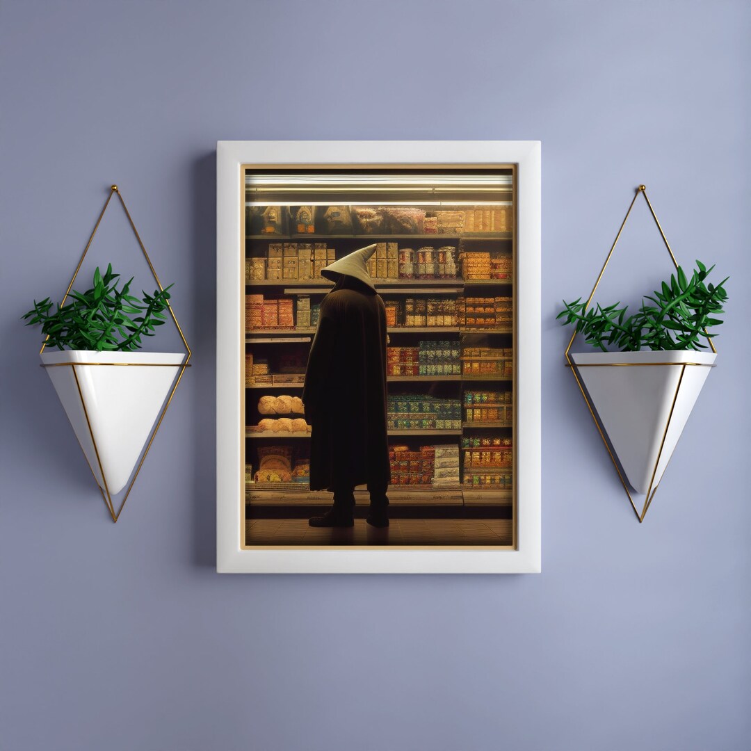 A Wizard Grocery Shopping Printable Wall Art Easy to Use Instant ...