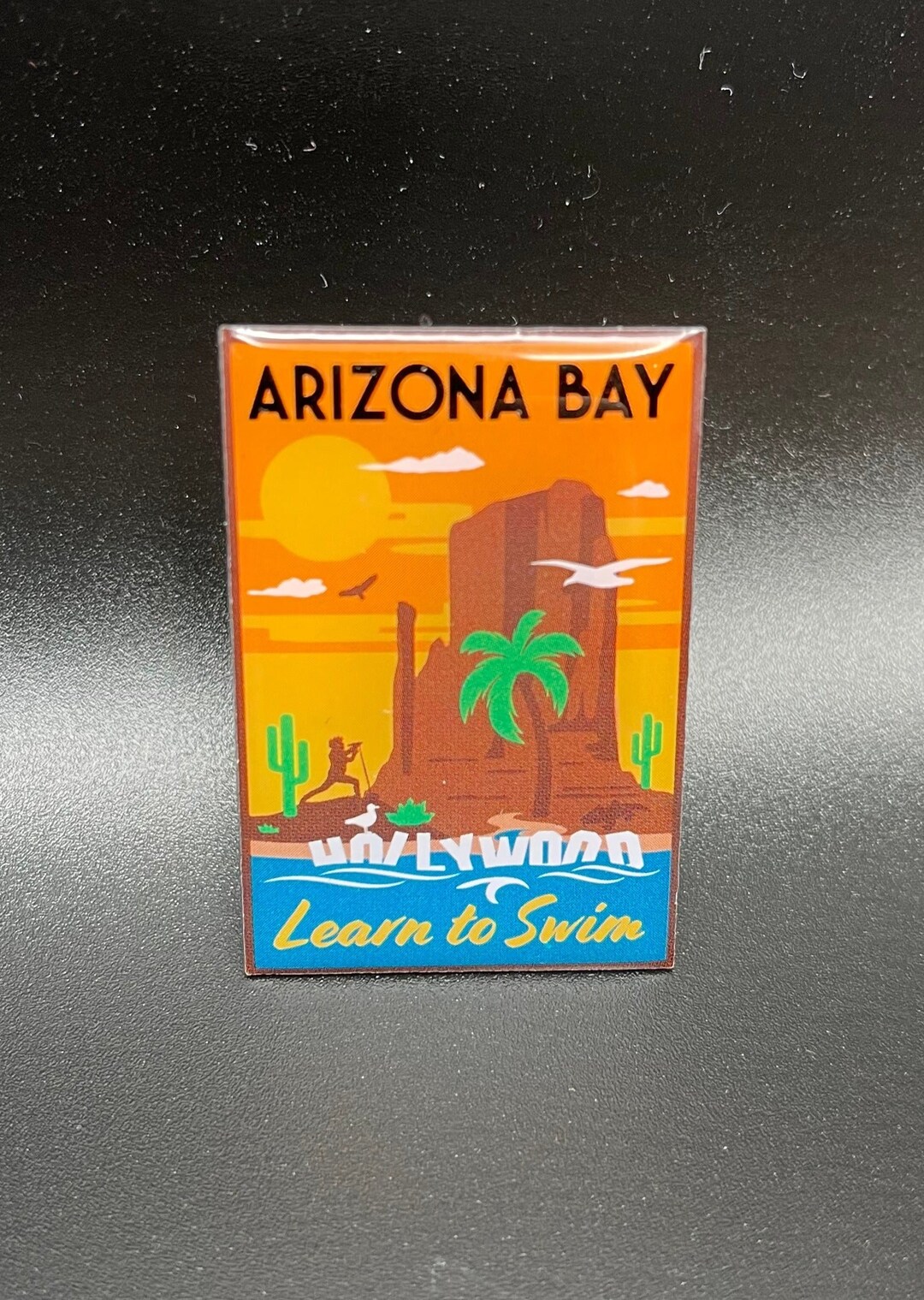 Learn to Swim at Scenic Arizona Bay Offset Print Pin - Etsy
