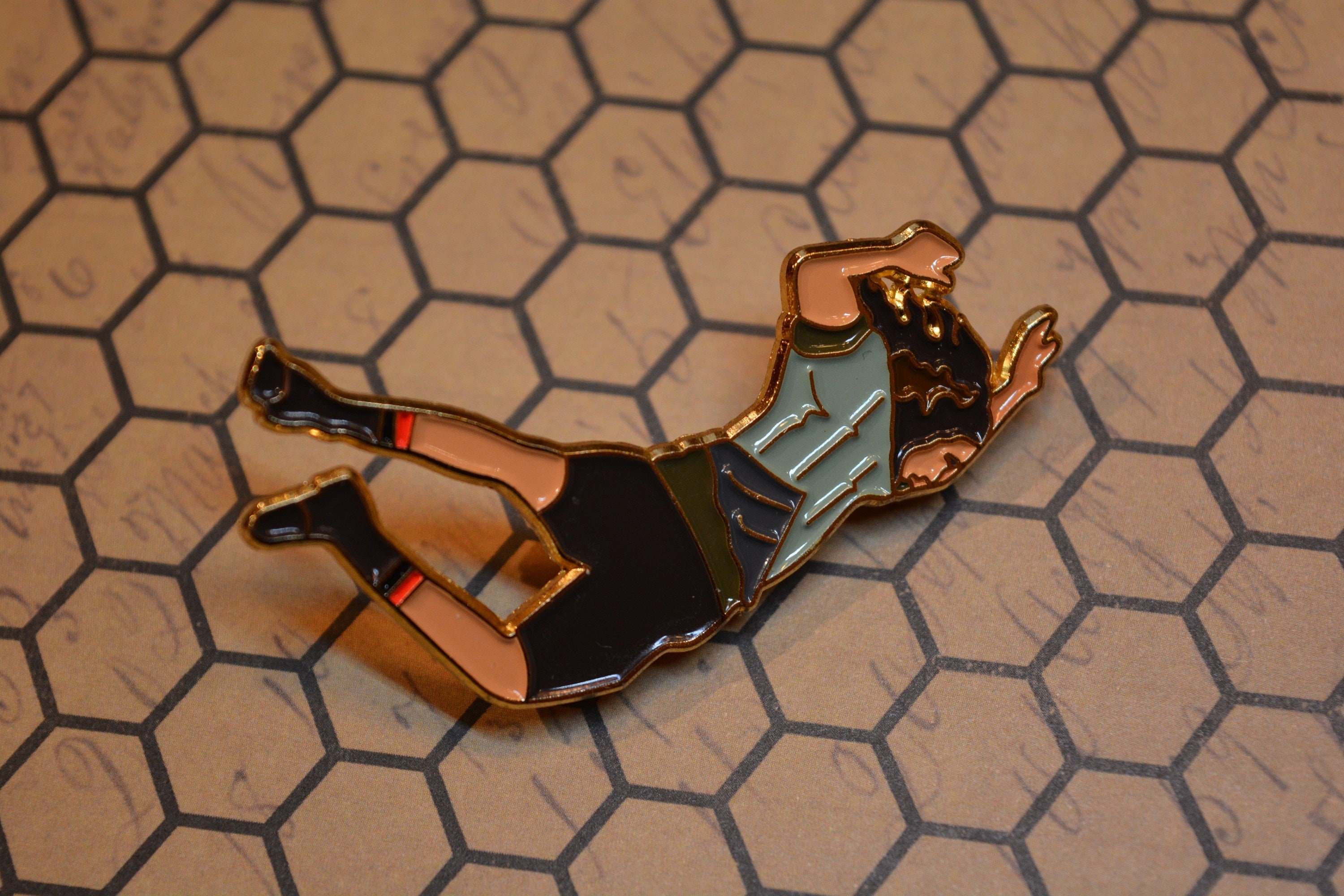 90s Grunge Stage Diver Enamel Pin - Etsy