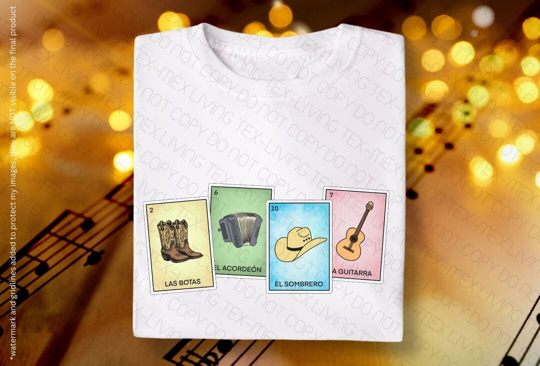 Tejano Loteria Cards Shirt Loteria Shirt Spanish Music Shirt Cumbia ...