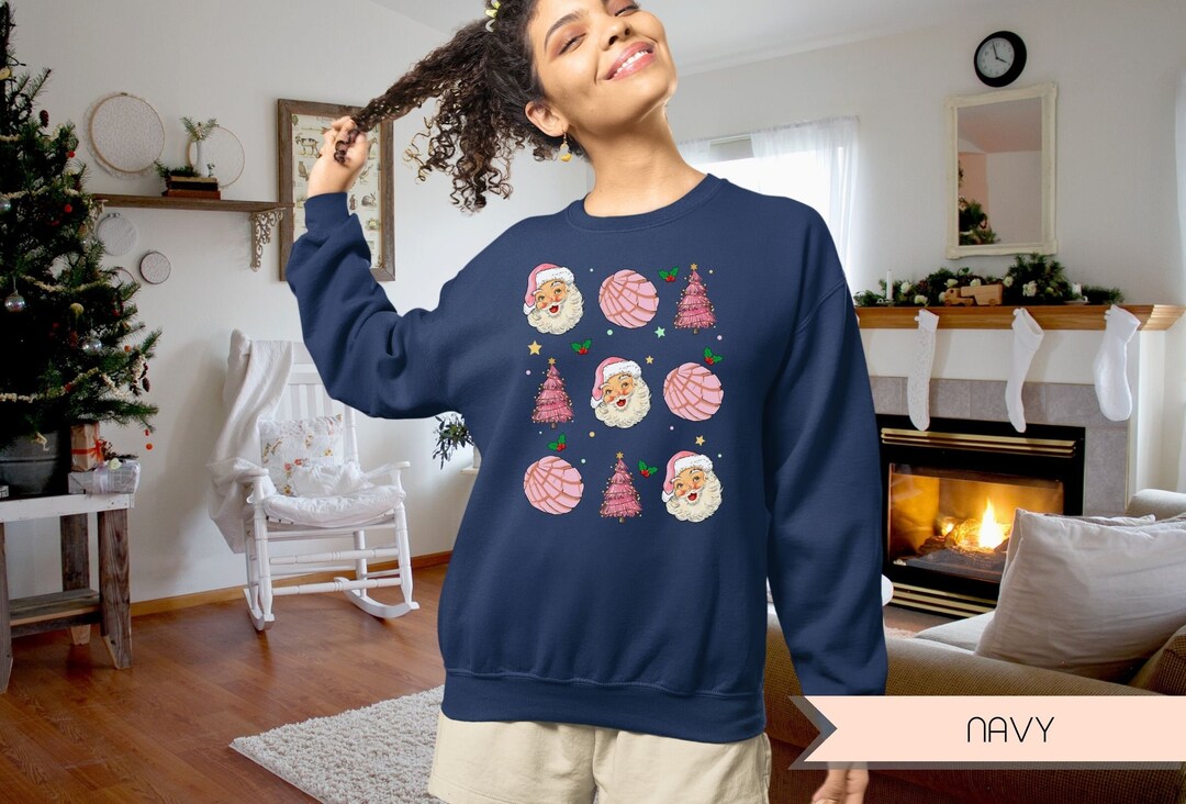 Cute Santa Christmas Sweater Pan Dulce Sweater for Christmas - Etsy