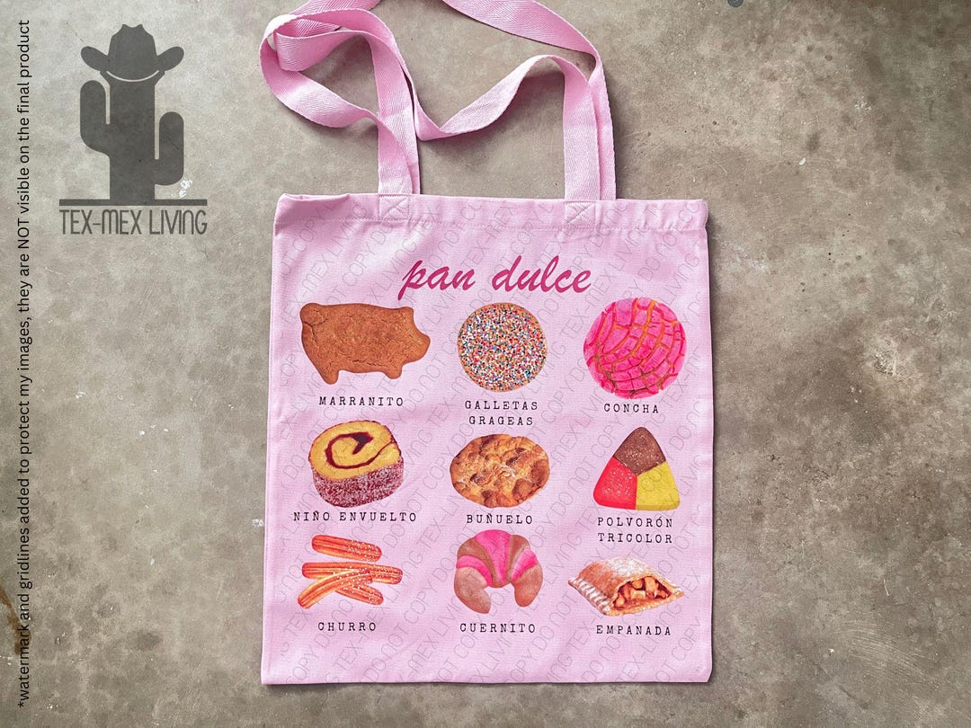 Pan Dulce Tote Bag Concha Panaderia Tote Bag Gift for Hispanic Latina ...