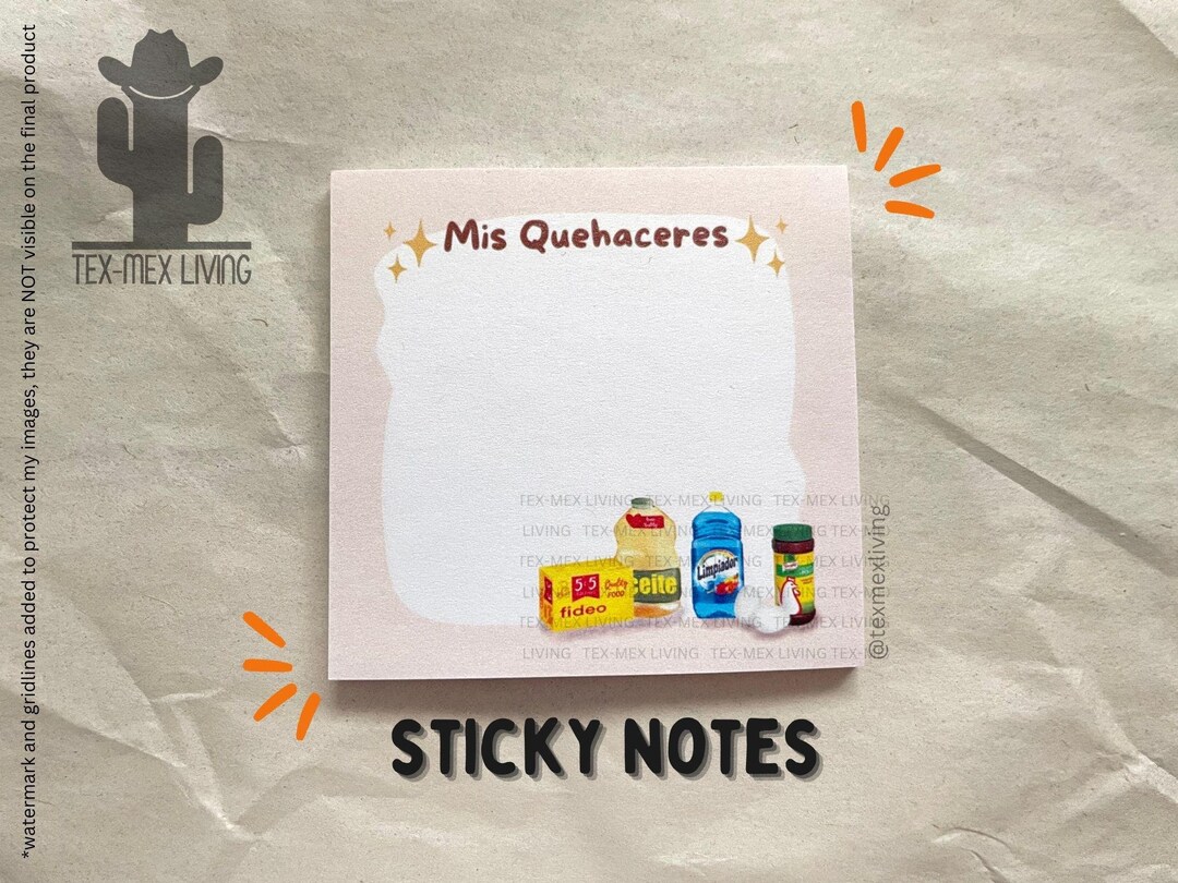 Senora Sticky Notes Spanish Notepad Food Stationary Notepad Latina Gift ...