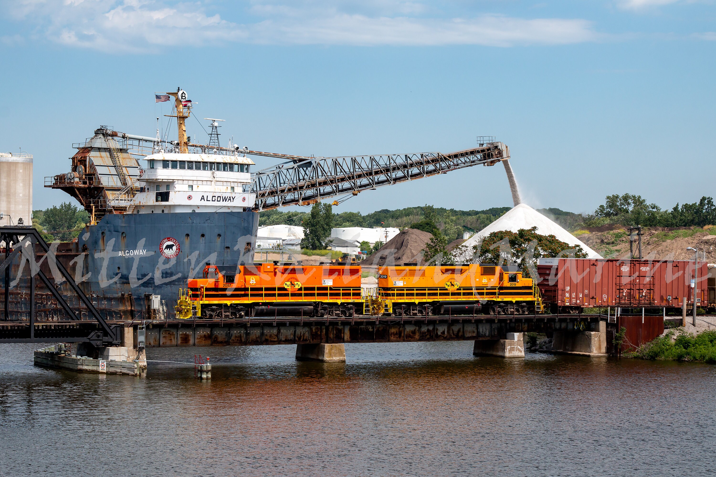 Mid Michigan Railroad EMD GP38 MMRR 2057 Algoway Ship Ferrysburg MI Grand River Digital Download ...
