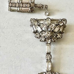 Vintage Weiss Rare Rhinestone Cocktail Shaker and Glass Brooches - Etsy
