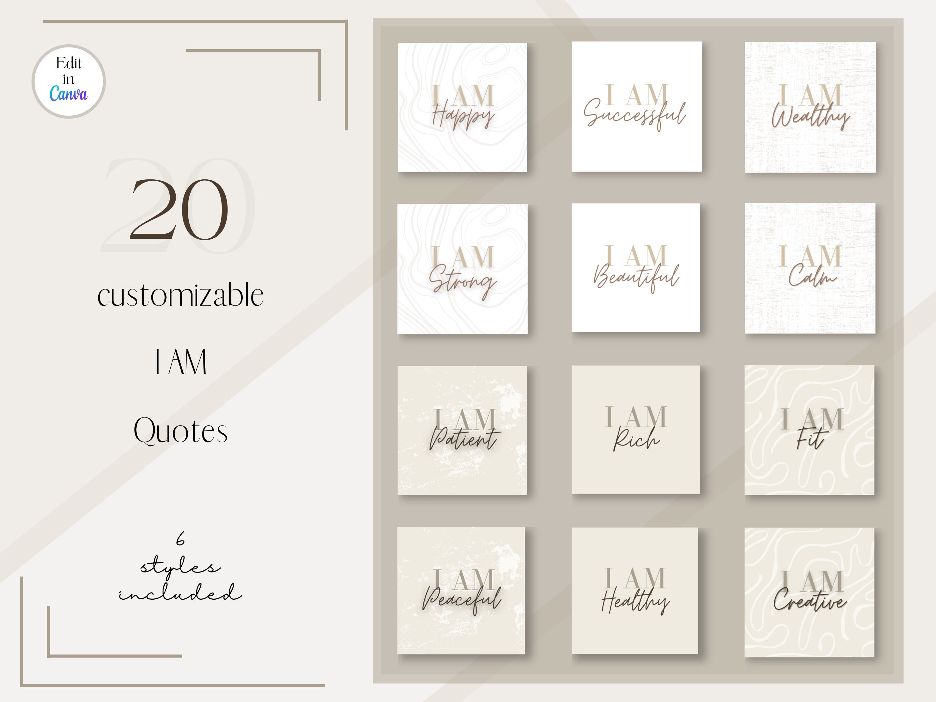 Vision Board Template Pack Dream Board Templates Canva Vision Board ...