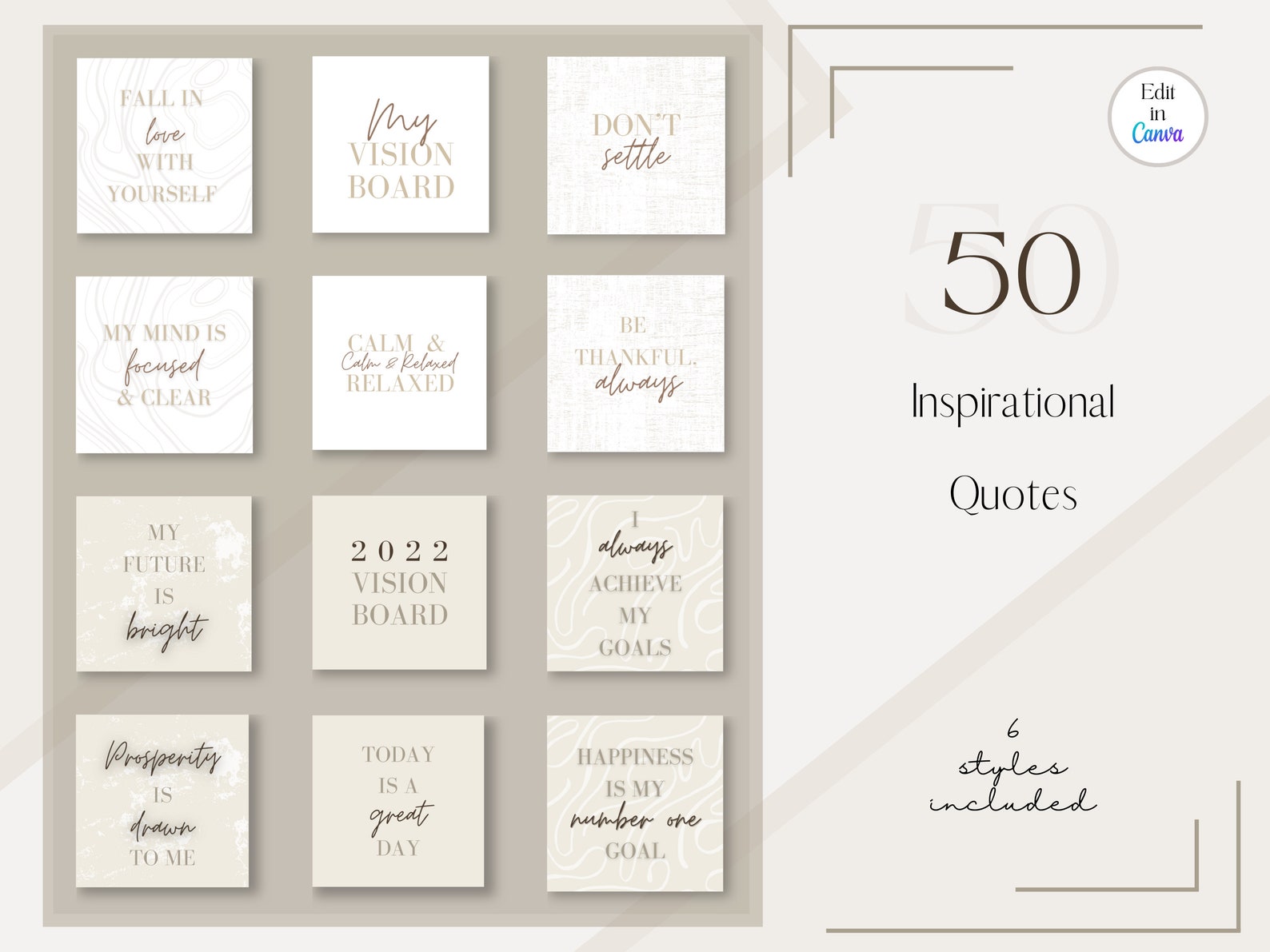 Ipad Vision Board Pack Dream Board Templates Canva - Etsy