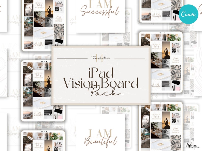 Ipad Vision Board Pack Dream Board Templates Canva - Etsy