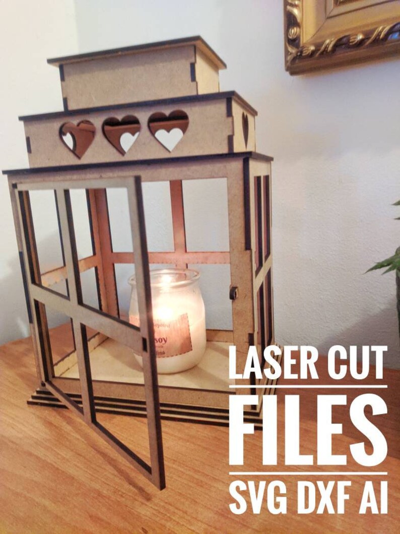 Lantern Dxf Svg Ai Lightburn File - Etsy