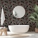 Gothic Raven and Red Rose Wallpaper: Dark Romantic Peel and Stick ...