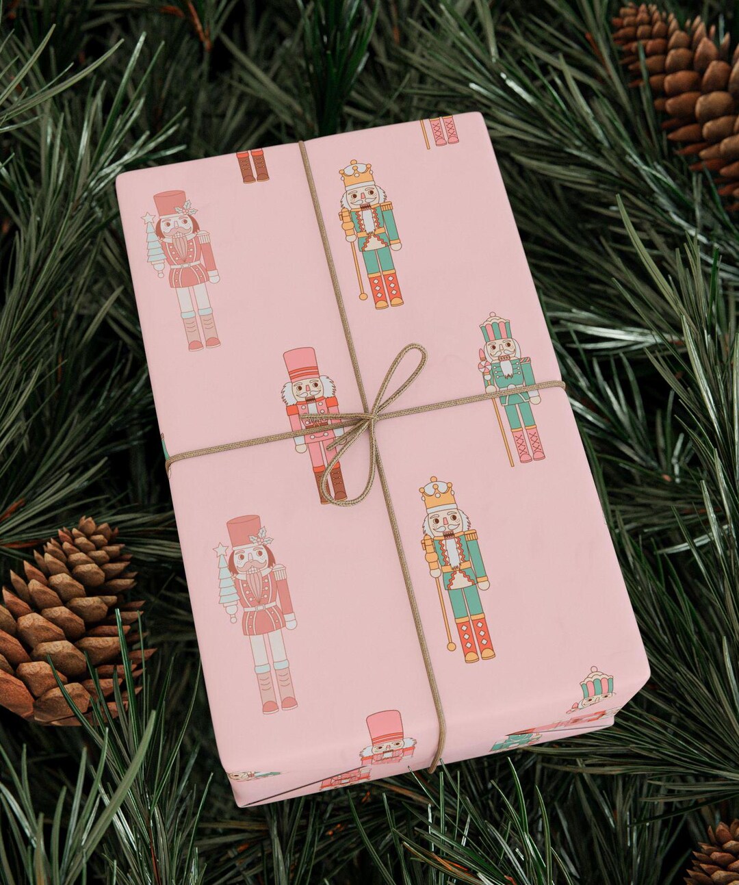 Nutcracker Wrapping Paper Vintage Christmas Paper Nutcracker Decor ...