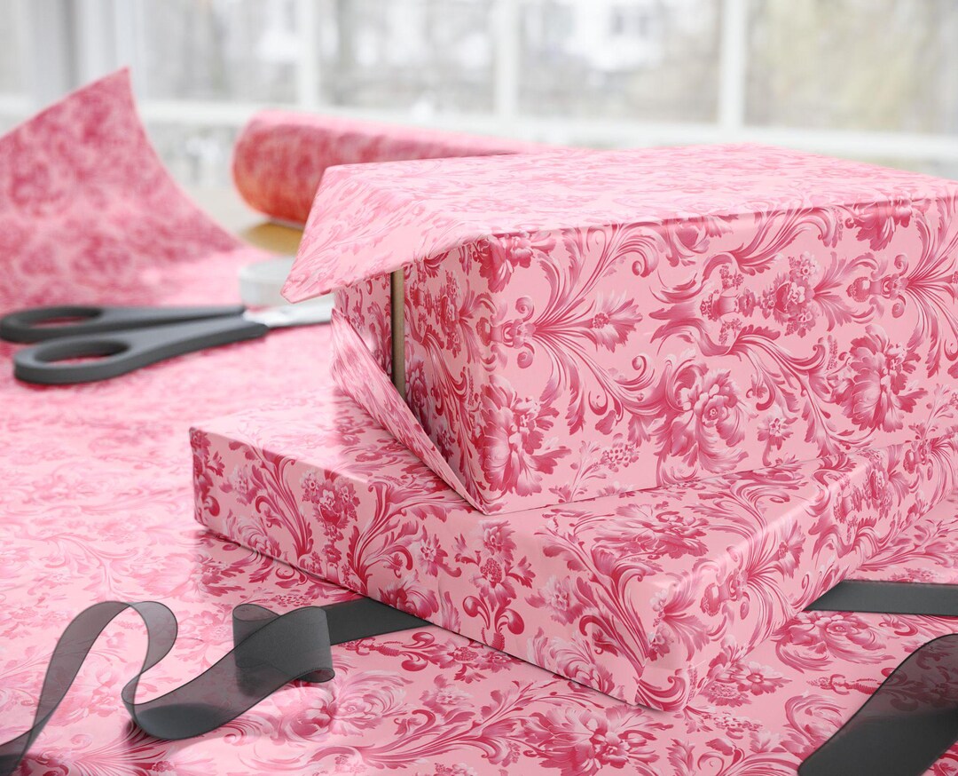 Romantic Wrapping Paper Vintage Gift Paper Valentines Wrapping Paper ...