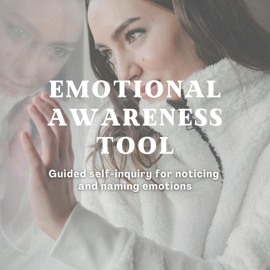 Emotional Awareness Tool (PDF + Chatgpt Prompt) | Guided Check-in for ...