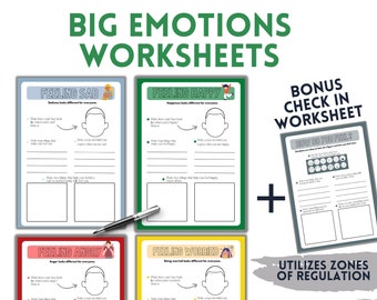 Zones of Regulation, Coping Skills, Self-regulation - Etsy