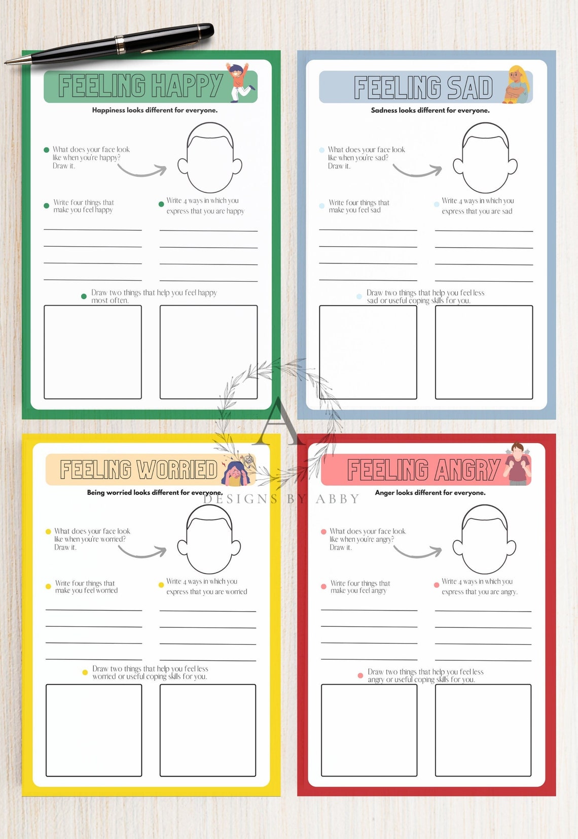 Social Emotional Learning Bundle Zones Of Regulation And Etsy