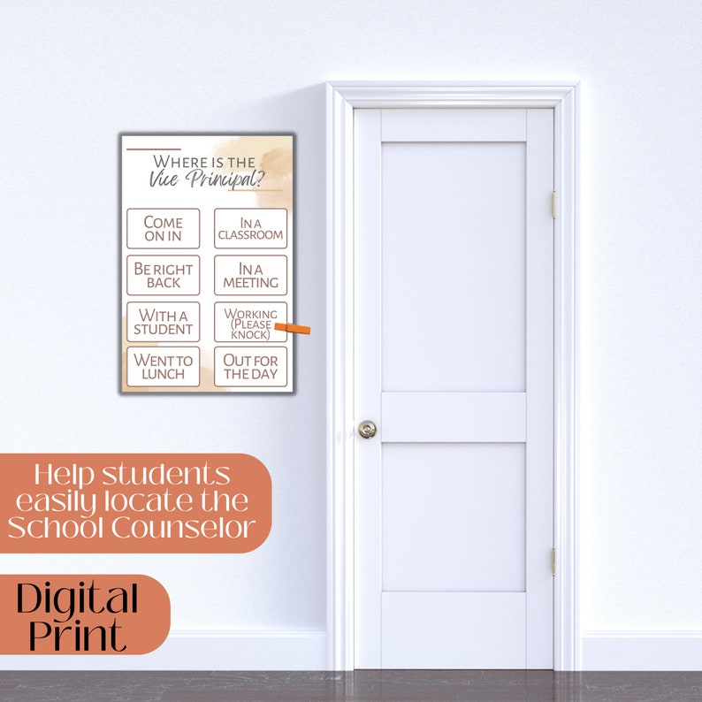 Vice Principal Door Sign | Office Where is the Vice Principal Sign ...