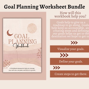 Goal Planning Workbook, Self Development | Goal Setting Guide | Goals ...