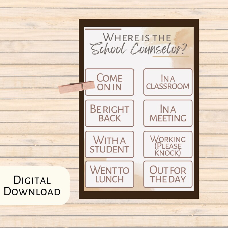Personalized School Counselor Sign Where is the School - Etsy