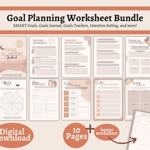 Goal Planning Workbook, Self Development | Goal Setting Guide | Goals ...