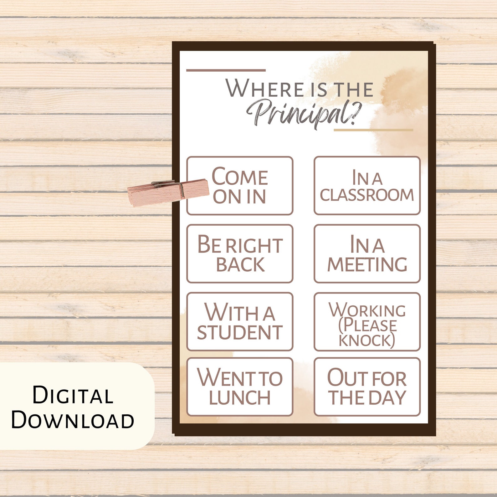 Principal Door Sign Office Where is the Principal Sign Hanger for ...