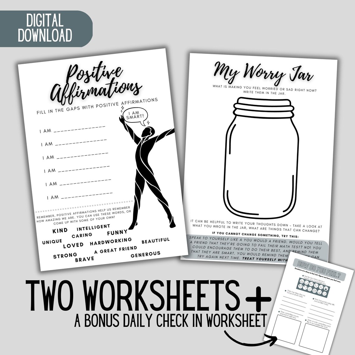 Calm Kids Kit - Comprehensive Children's Anxiety Worksheets and ...