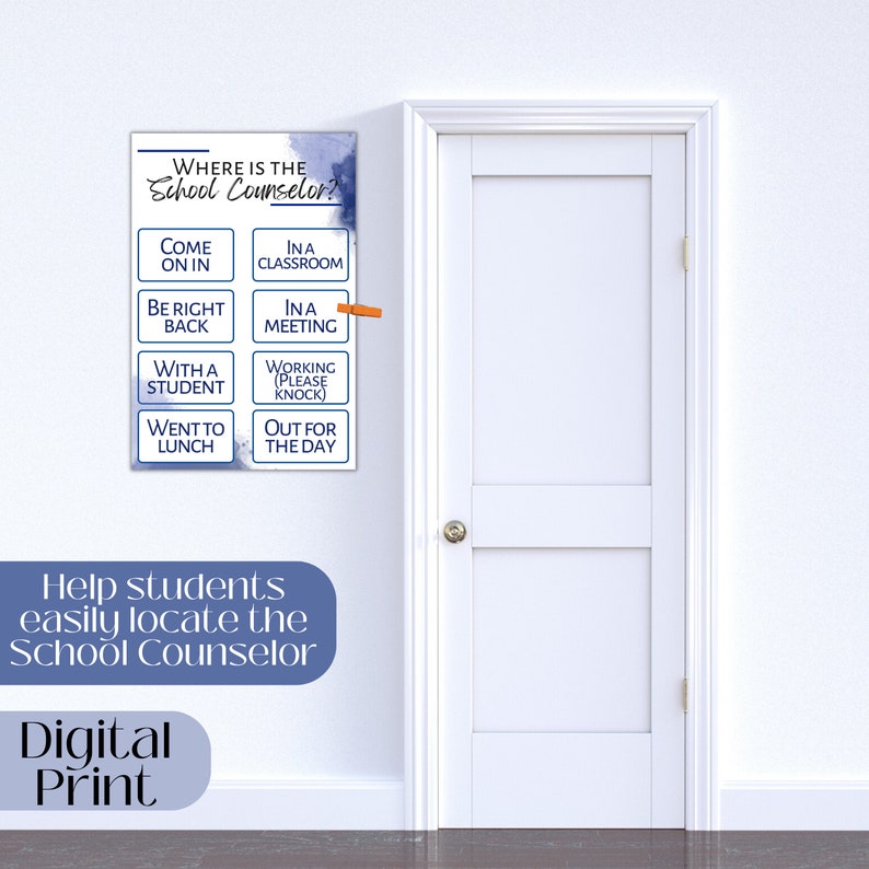 Personalized School Counselor Sign | Where is the School Counselor ...