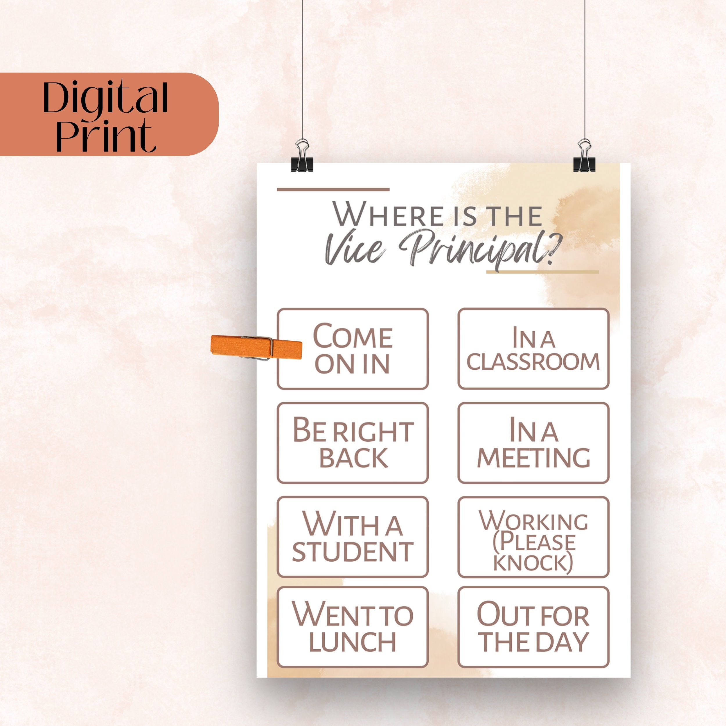 Vice Principal Door Sign | Office Where is the Vice Principal Sign ...